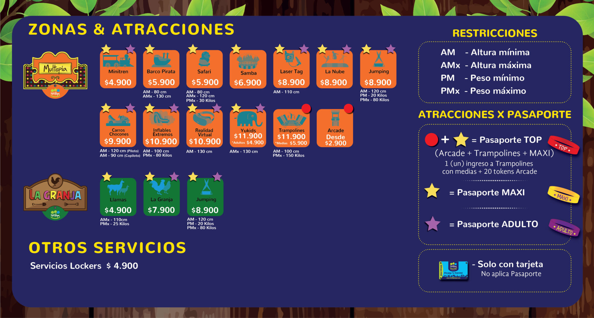 Precios - Multiparque