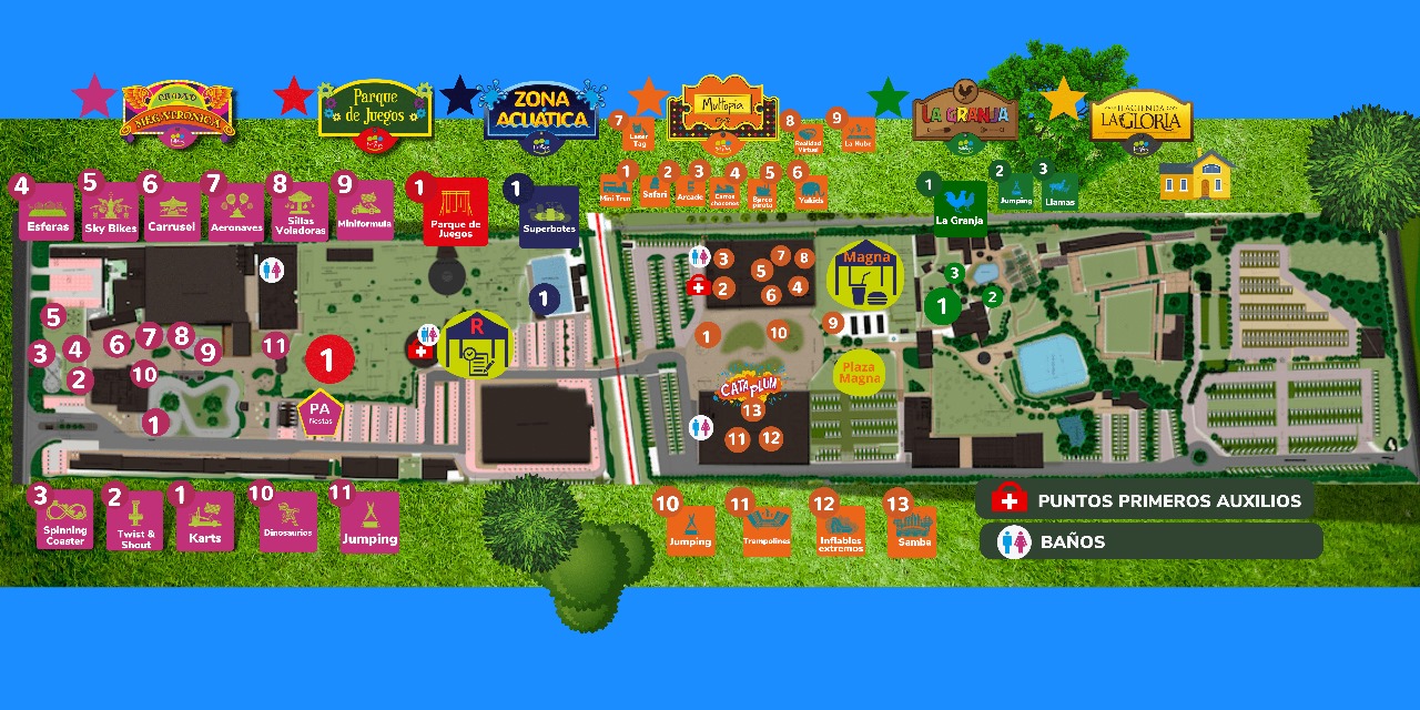 Mapa plano - Multiparque